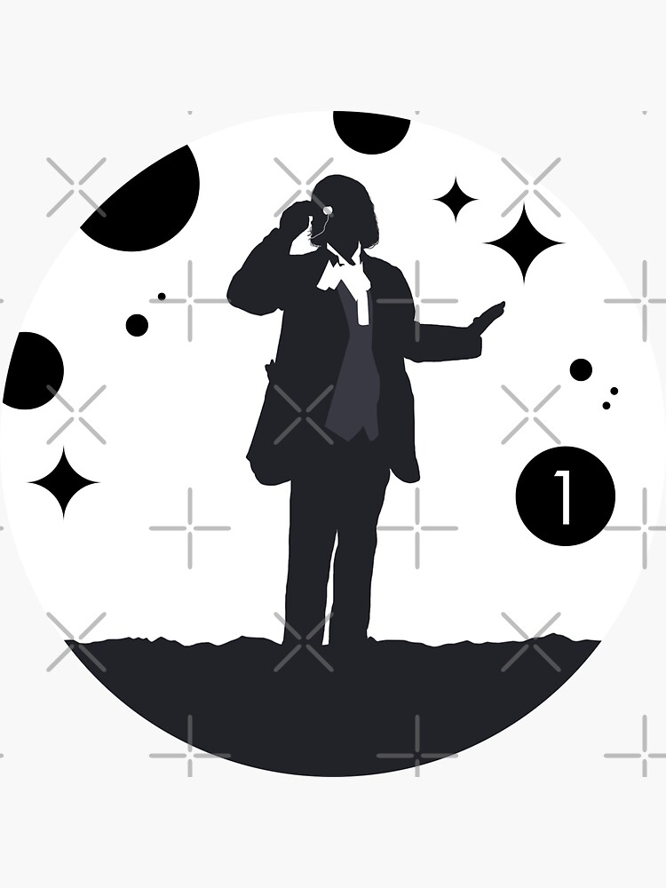 "Silhouette First Doctor William Hartnell" Sticker for Sale by Blue Box ...