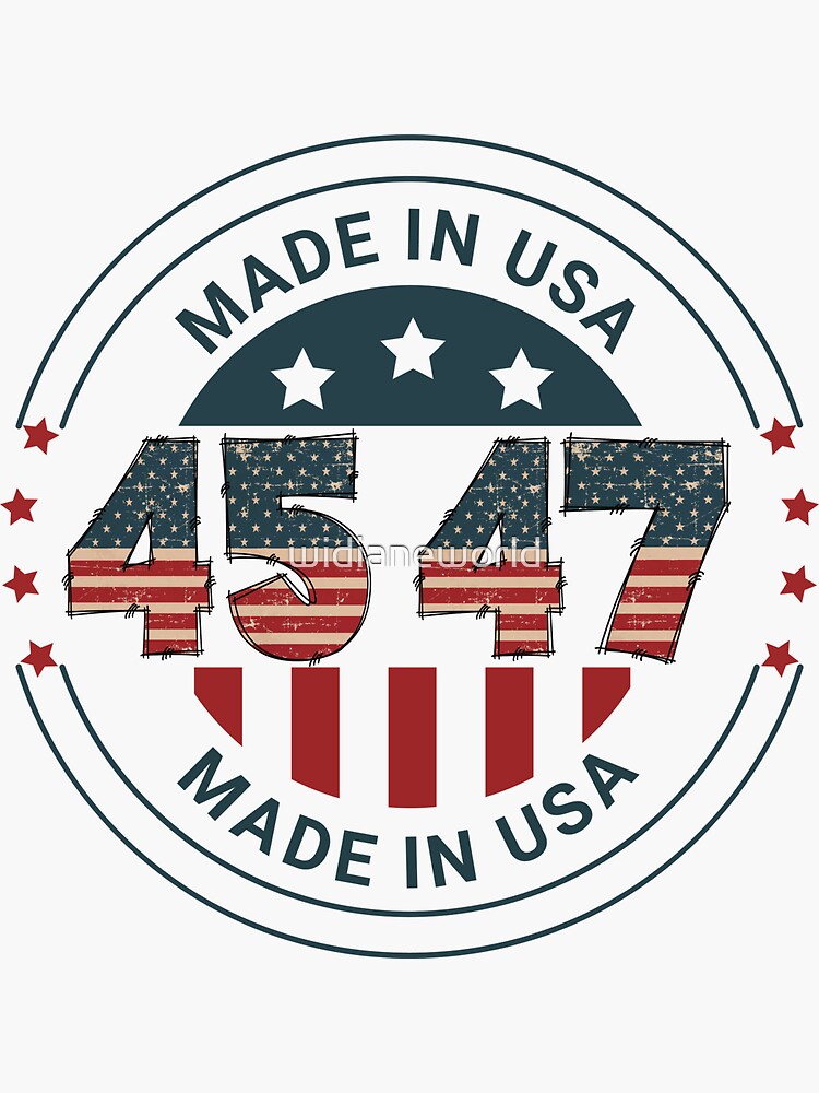 "45 47 Trump 2024" Sticker for Sale by widianeworld | Redbubble