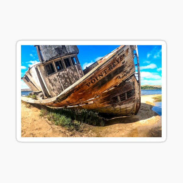 "Point Reyes Abandoned Shipwreck" Sticker for Sale by Courtney ...