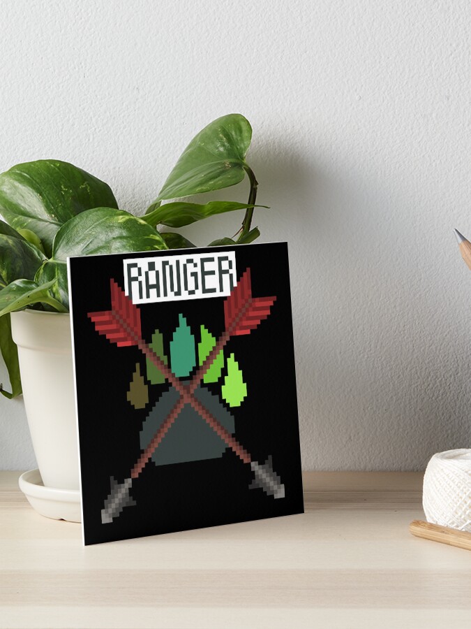 "Ranger dnd class artwork pixel art symbol" Art Board Print for Sale by ...