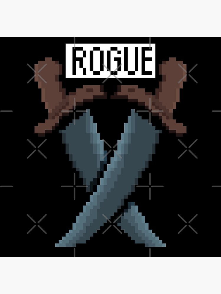 "Rogue dnd class artwork pixel art symbol" Poster for Sale by ...