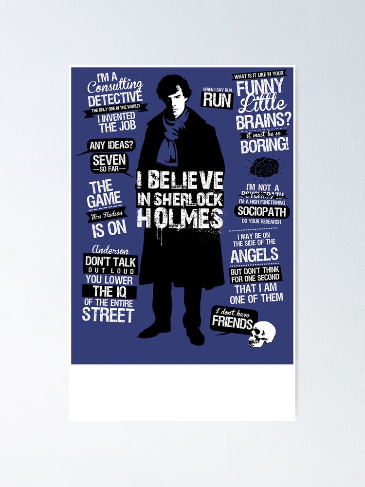 "SHERLOCK DESIGN" Poster by Cultureguy | Redbubble