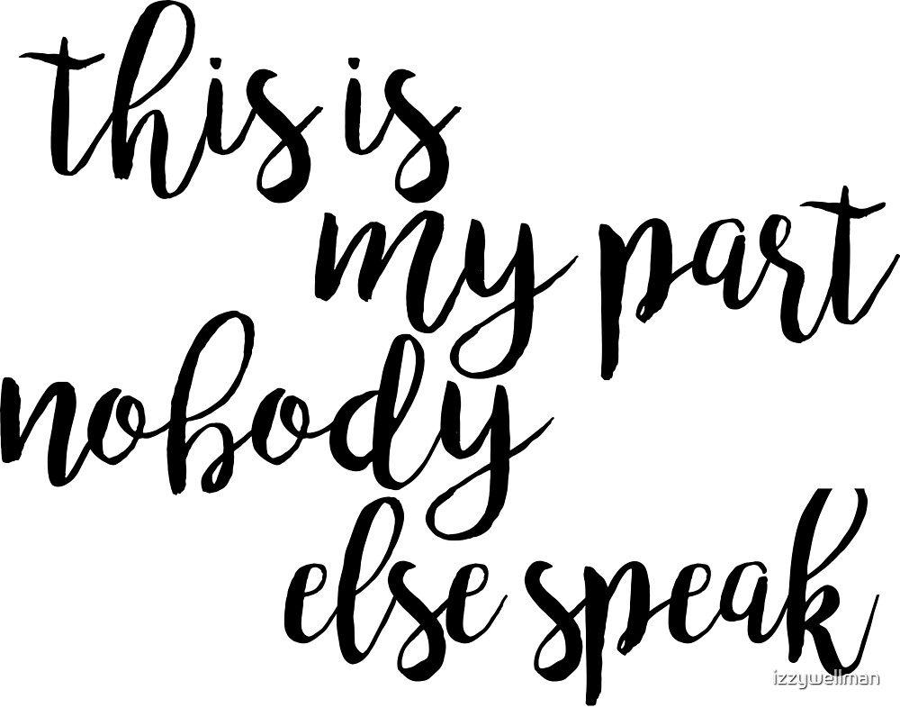 "This Is My Part - Ultralight Beam" by izzywellman | Redbubble