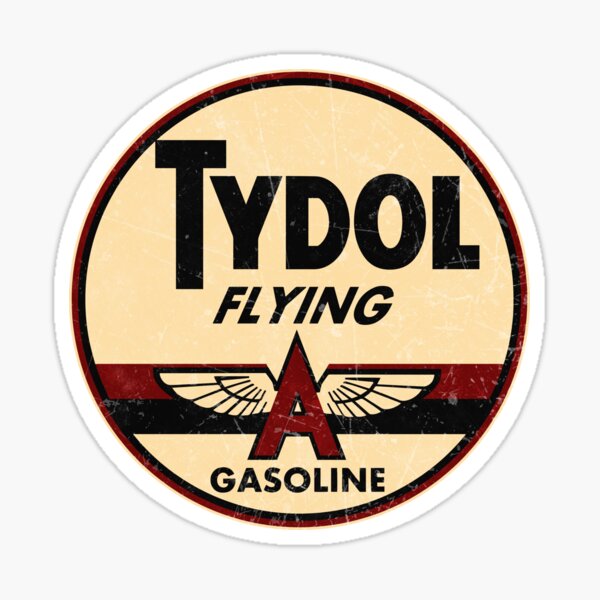 "Tydol Flying Vintage Gasoline Station" Sticker for Sale by turboscope ...