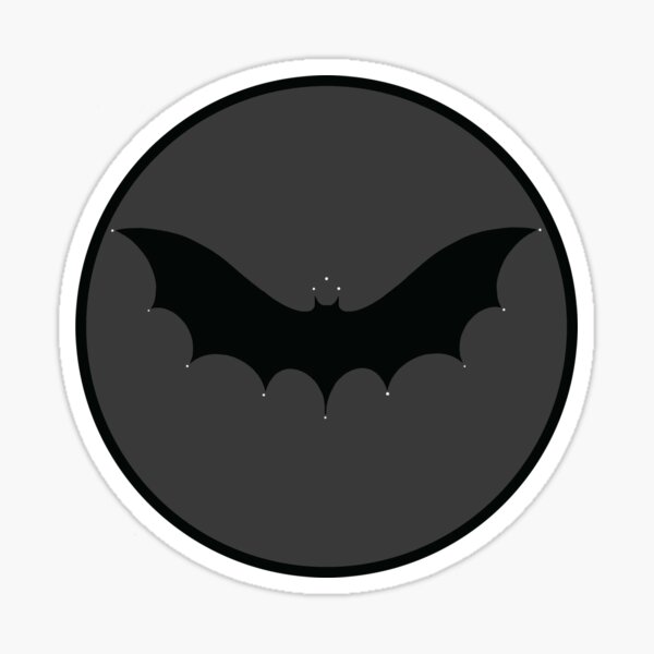 "Black Bat" Sticker for Sale by Bummer-Bear | Redbubble