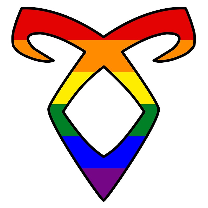 "Angelic Rune - Gay Pride" by Dariadarling | Redbubble