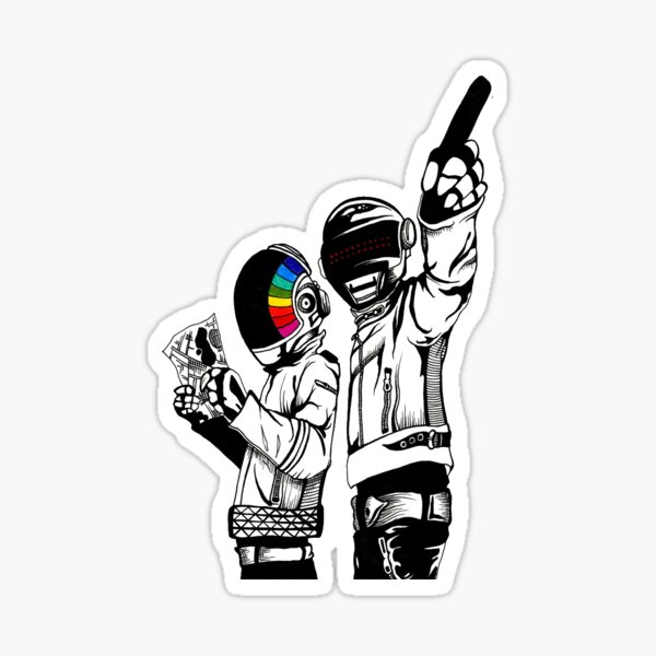 Daft Punk Stickers | Redbubble