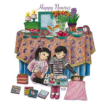"Nowruz " Sticker for Sale by neda zanjanian | Redbubble