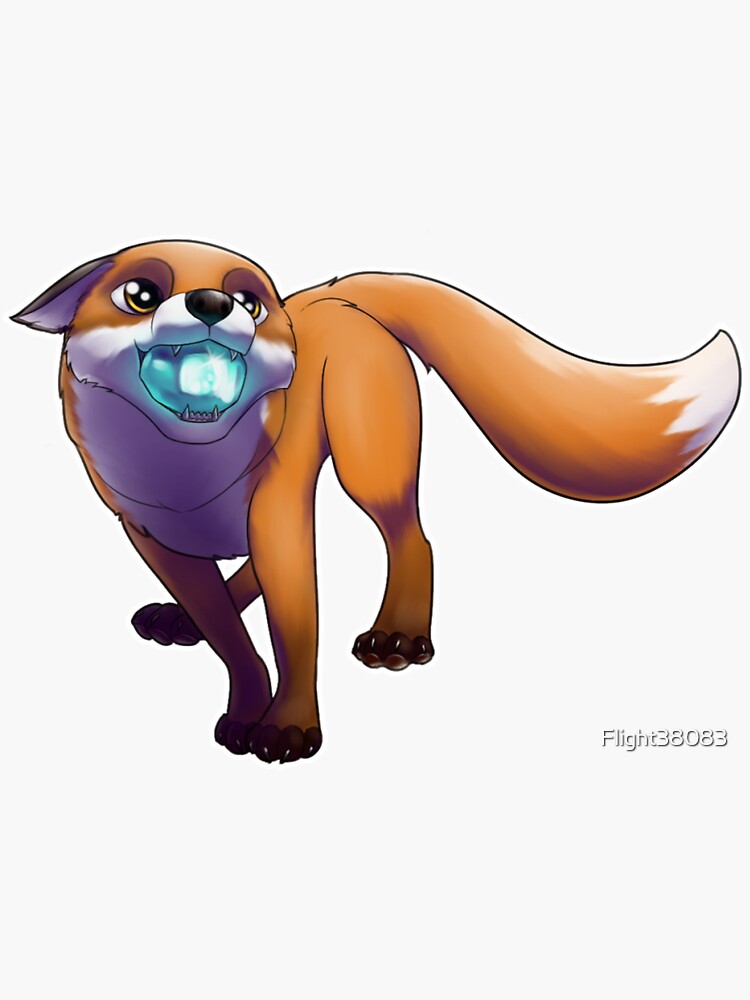"Runaway Minecraft Fox" Sticker for Sale by Flight38083 | Redbubble