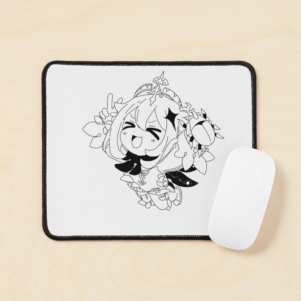 "Paimon - Genshin Impact [BLACK OUTLINE]" Sticker for Sale by itsaiaaa ...