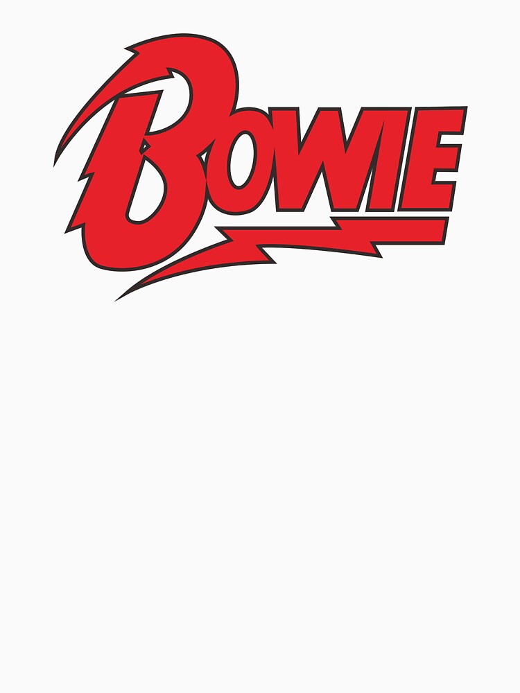 "red&black bowie logo" T-shirt for Sale by jspkardona | Redbubble ...