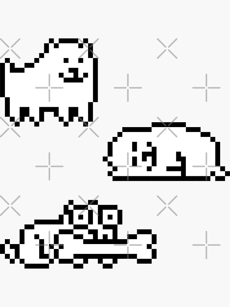 "Annoying Dogs Undertale" Sticker for Sale by brynn-creates | Redbubble