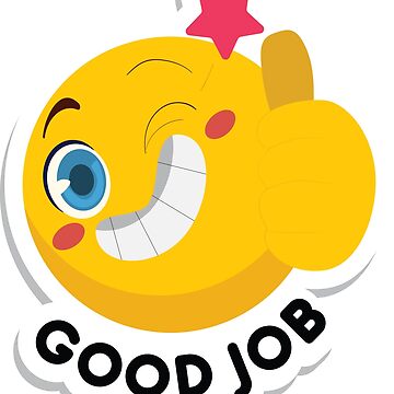 "Good Job Emoji Sticker Cute" Sticker for Sale by dangngocthuc992 ...