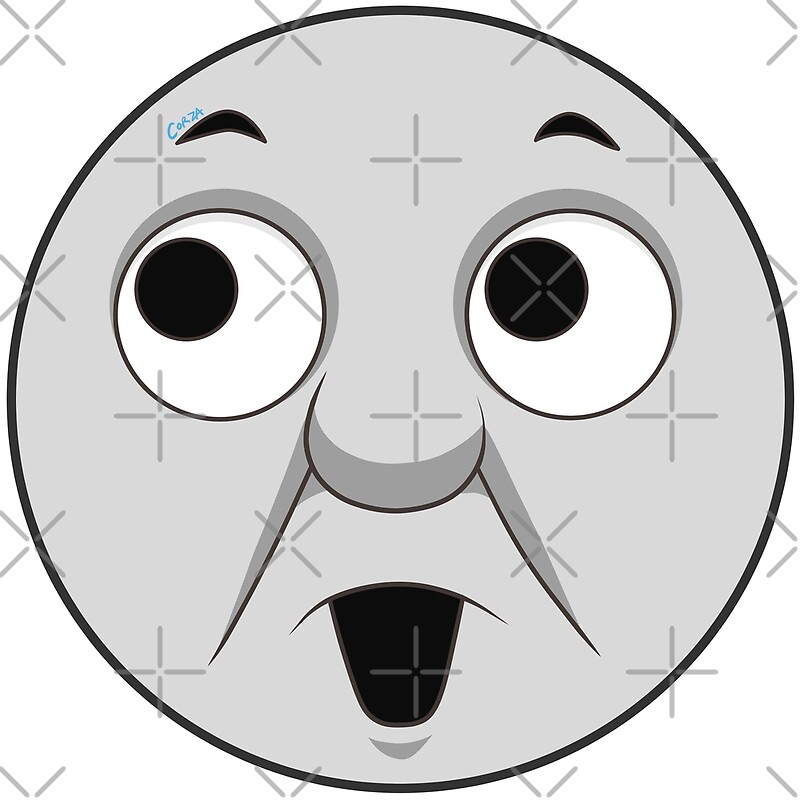 "Thomas (shocked face)" by corzamoon | Redbubble