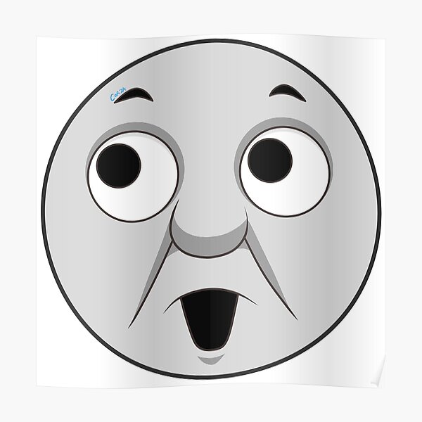 "Thomas (shocked face)" Poster by corzamoon | Redbubble