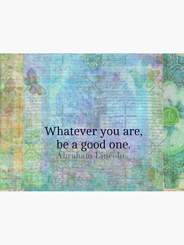 "Abraham Lincoln Inspirational quote" Sticker by goldenslipper | Redbubble