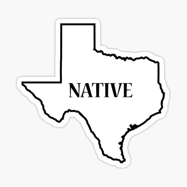 "Texas Native" Sticker by studio81 | Redbubble