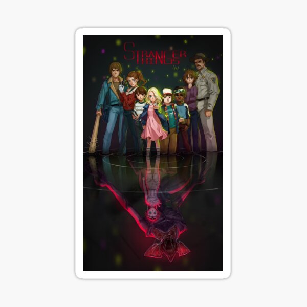 "Stranger Things: cast " Sticker for Sale by SanaAlyseM | Redbubble
