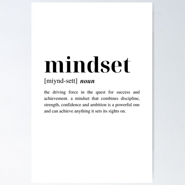 "Mindset Dictionary Definition: A Minimalist and Modern Typography for ...