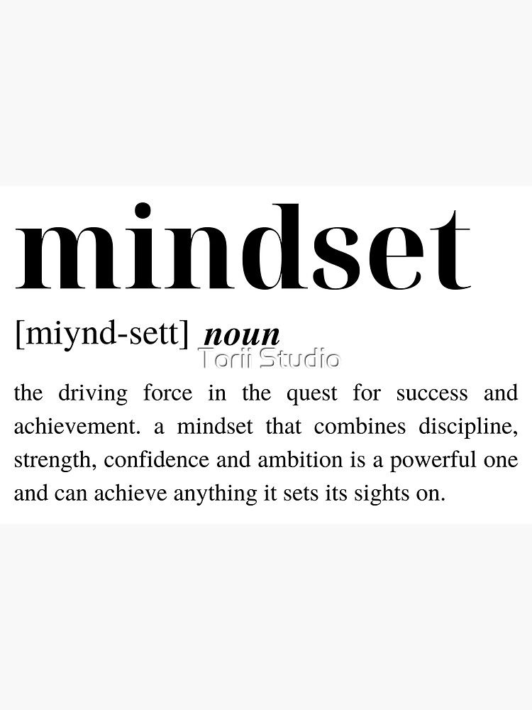 "Mindset Dictionary Definition: A Minimalist and Modern Typography for ...