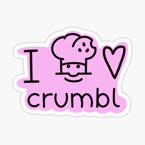 "I love Crumbl" Sticker for Sale by Tayloaspencer | Redbubble