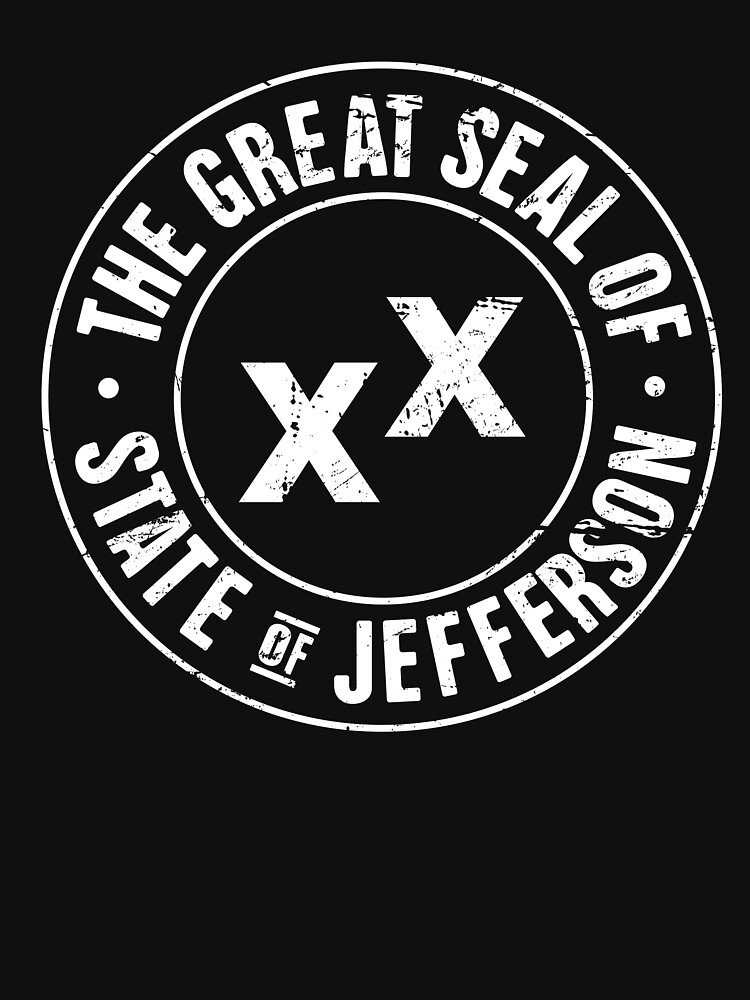 "State Of Jefferson | Distressed Seal" T-shirt by ethandirks | Redbubble