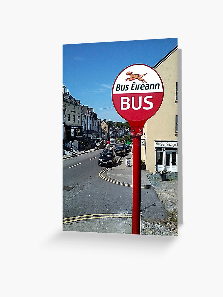 "Bus Stop" Greeting Card for Sale by Irish-Nostalgia | Redbubble
