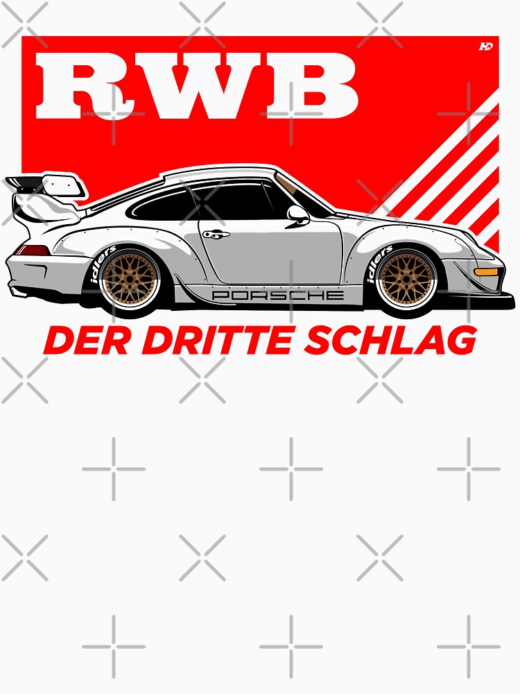 "RWB Japan V2" T-shirt for Sale by hafisdesign | Redbubble | porsche t ...