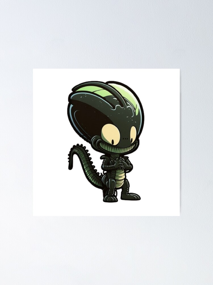 "Cute Xenomorph" Poster for Sale by AdvancedApe | Redbubble