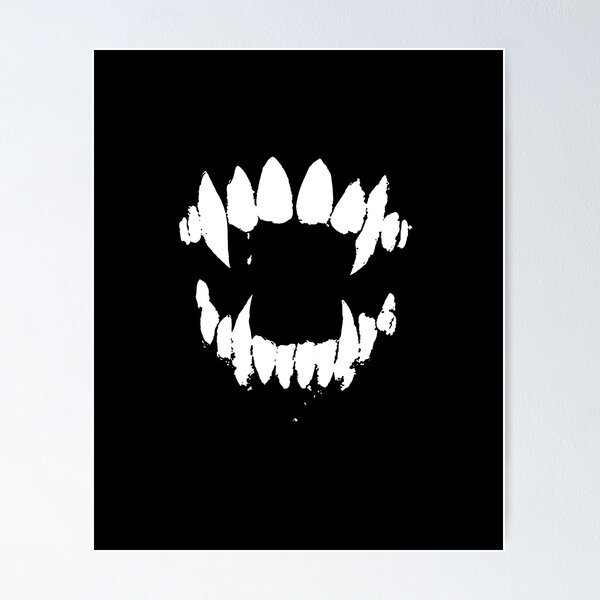 "Vampire Fangs" Poster for Sale by winterwinter | Redbubble