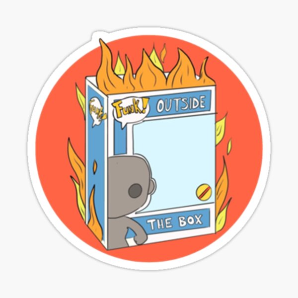 "Funk Outside the Box " Sticker for Sale by Heartthro | Redbubble