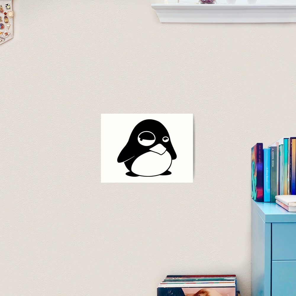 "Grumpy Penguin" Art Print for Sale by no-doubt | Redbubble