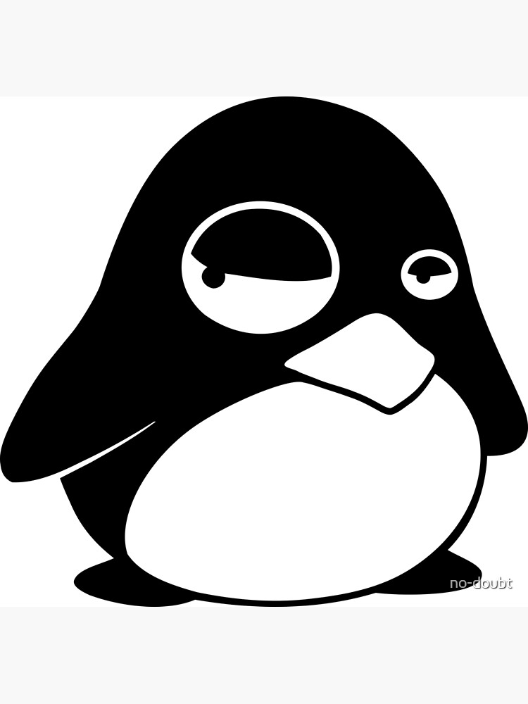 "Grumpy Penguin" Art Print for Sale by no-doubt | Redbubble