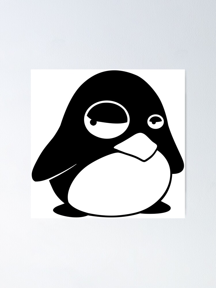 "Grumpy Penguin" Poster for Sale by no-doubt | Redbubble
