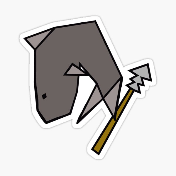 "Ahhh Sharkpoon!" Sticker for Sale by ScaperShirts | Redbubble