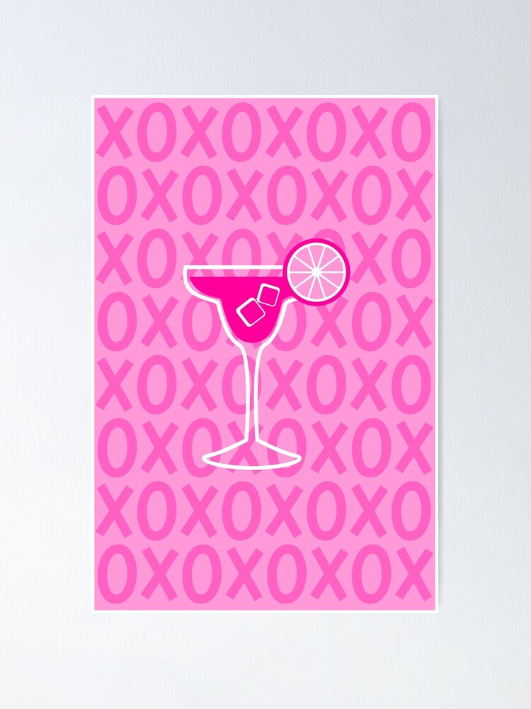 "preppy cocktail bar time " Poster for Sale by SUUSCK ★ | Redbubble