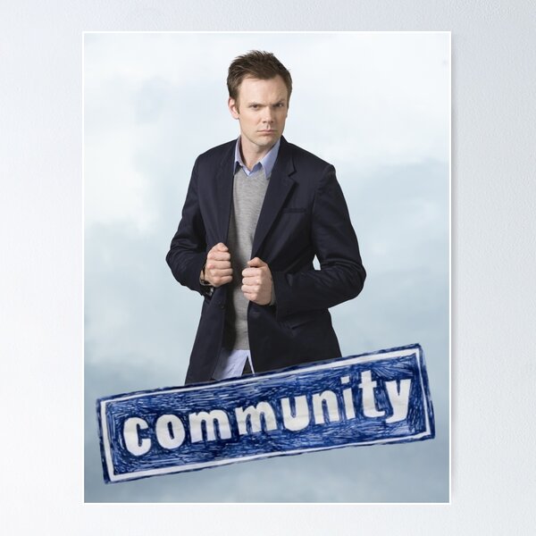 "Jeff Winger Poster Design" Poster for Sale by Slyguy77 | Redbubble