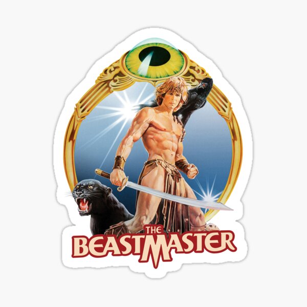 "The beastmaster (For Light Shirts)" Sticker for Sale by shirtwarp | Redbubble