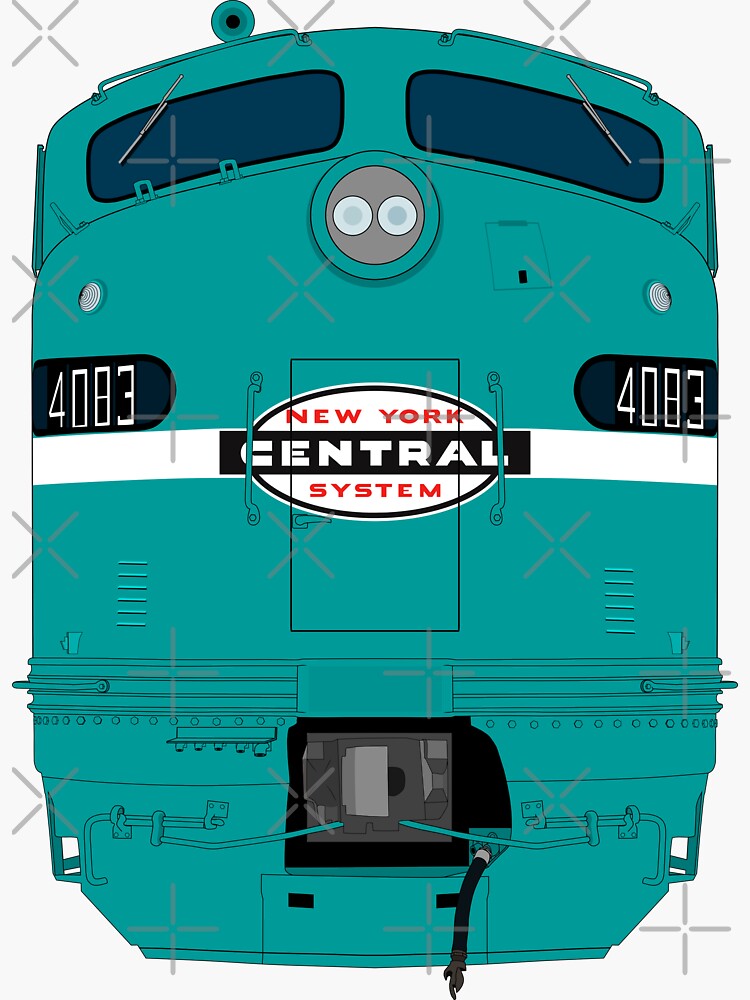 "New York Central 4083" Sticker for Sale by Enzwell | Redbubble
