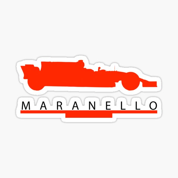 "Maranello F1 modern era tribute" Sticker by tfmotorworks | Redbubble