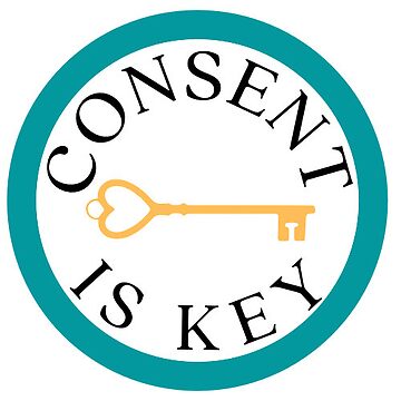 "Consent is Key" Sticker for Sale by sidney-grace | Redbubble