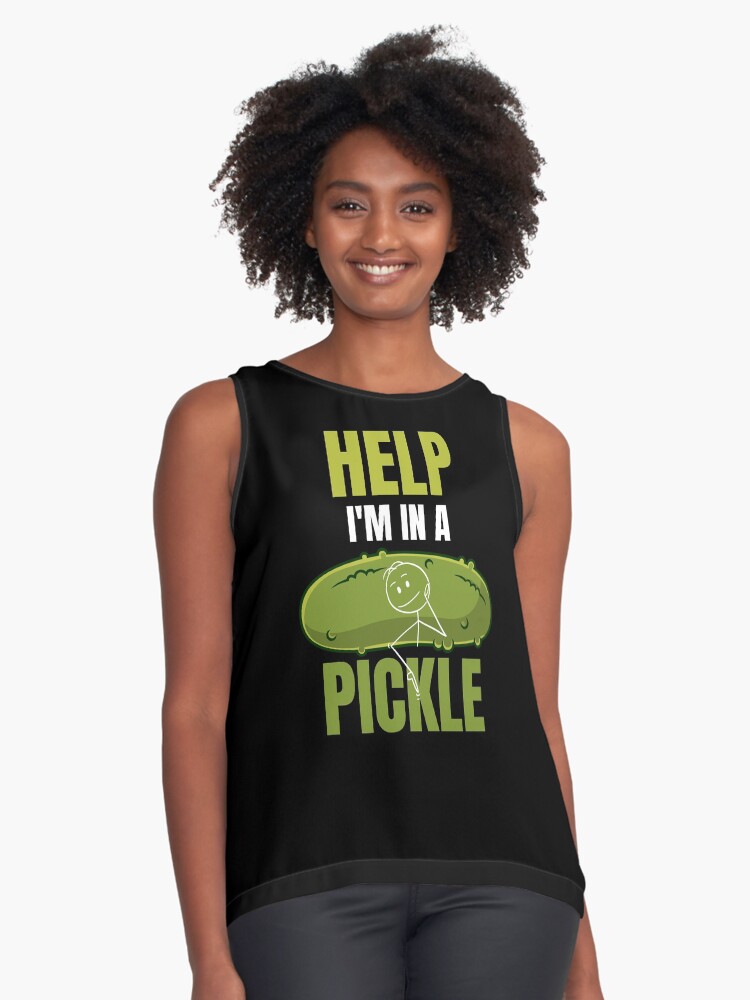 "Help I'm In A Pickle Funny Pickle Pun" Art Print for Sale by ...
