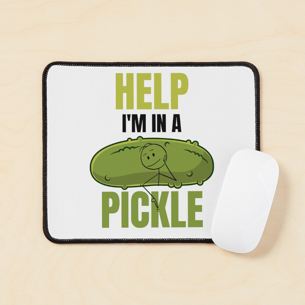 "Help I'm In A Pickle Funny Pickle Pun" Art Print for Sale by ...