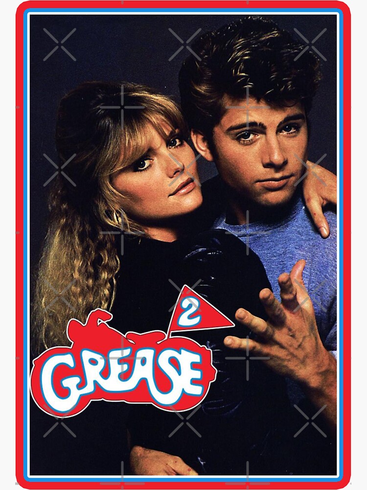 "Grease 2 - Michael and Stephanie" Sticker for Sale by NewWaveyDavey ...