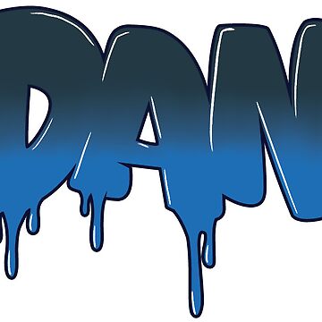 "Dan Name Graffiti" Sticker for Sale by MCustoms | Redbubble