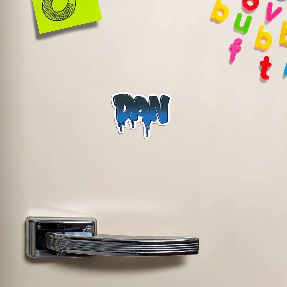 "Dan Name Graffiti" Sticker for Sale by MCustoms | Redbubble