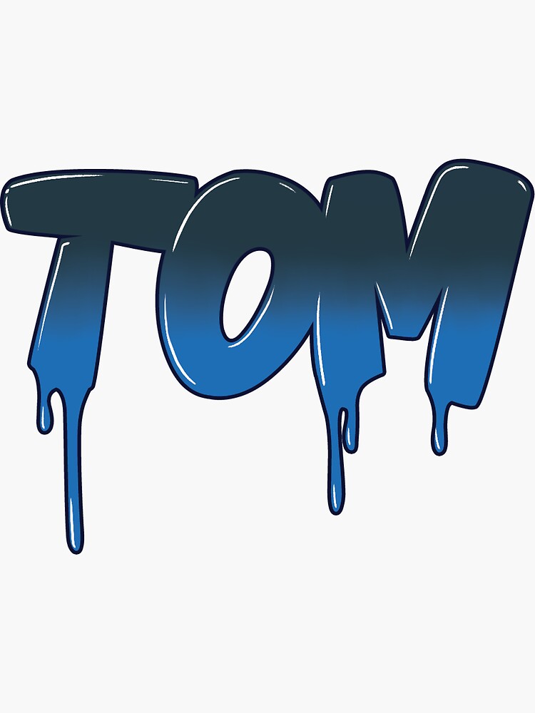 "Tom Name Graffiti" Sticker for Sale by MCustoms | Redbubble
