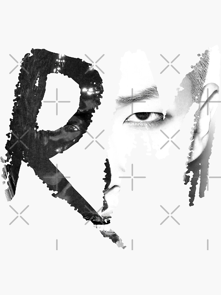 "RM" Sticker for Sale by ZeroKara | Redbubble