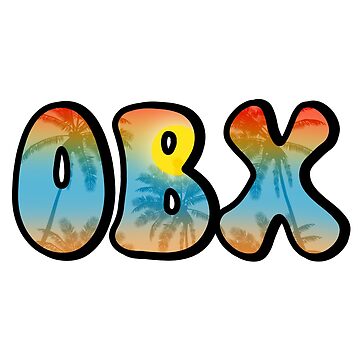 "OBX Outer Banks" Sticker for Sale by julieerindesign | Redbubble