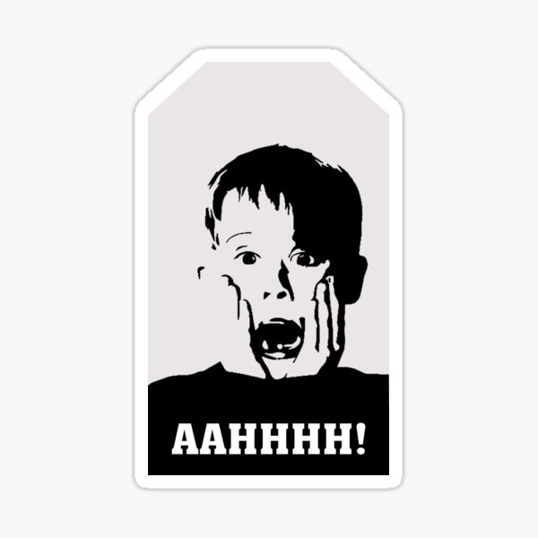 "Kevin Aaaaa - Home Alone Quote T Shirt" Sticker for Sale by KyLuong ...
